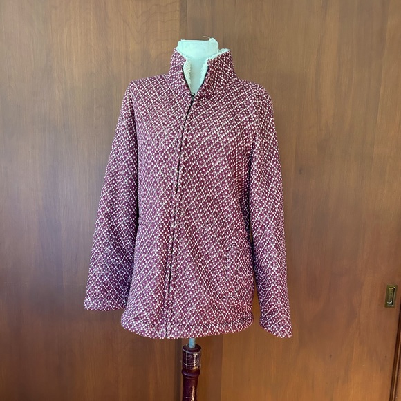 L.L. Bean | Jackets & Coats | Ll Bean Knit Coat With Sherpa Lining ...